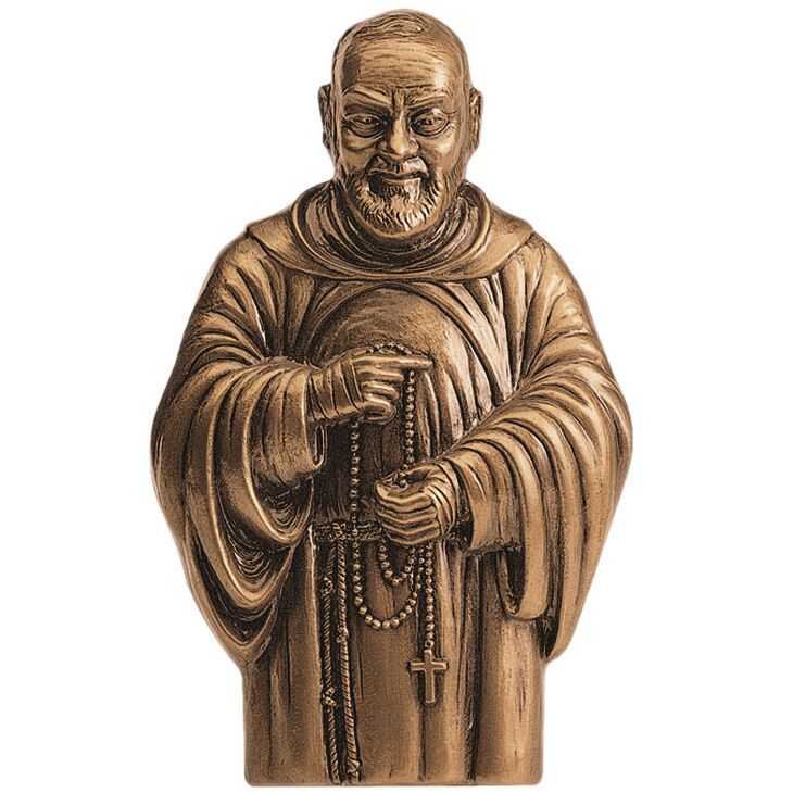 EMBLEM PADRE PIO H.8 1/4"x5" - Biondan